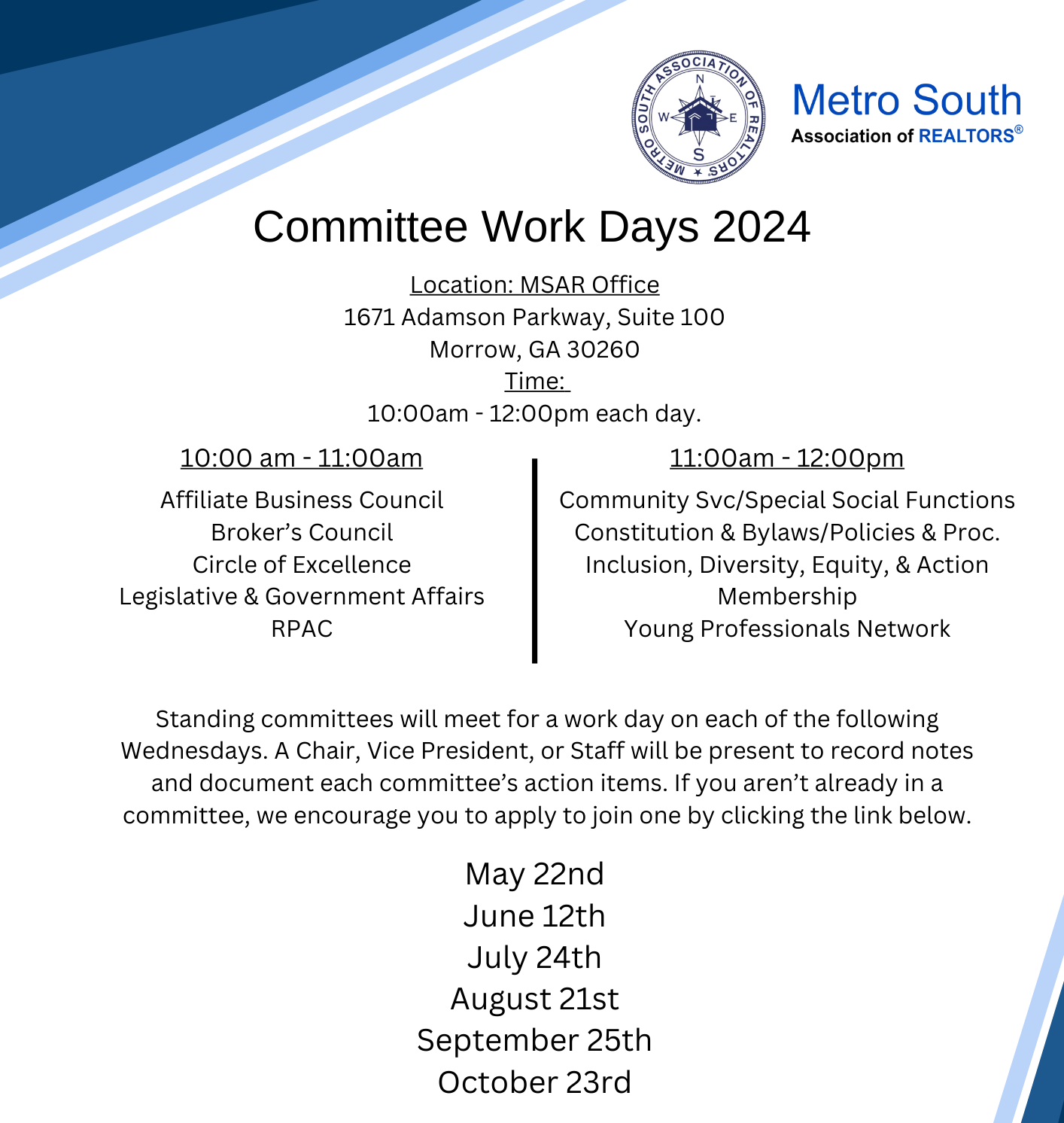 Committee Work Day